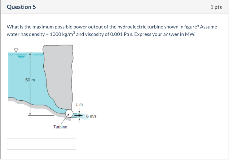 Solved Question 5 1 pts What is the maximum possible power | Chegg.com