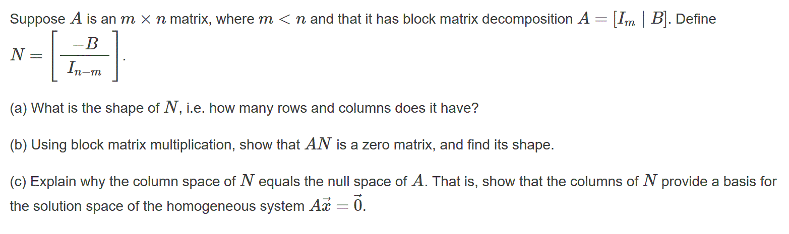 Solved Suppose A is an m x n matrix, where m | Chegg.com