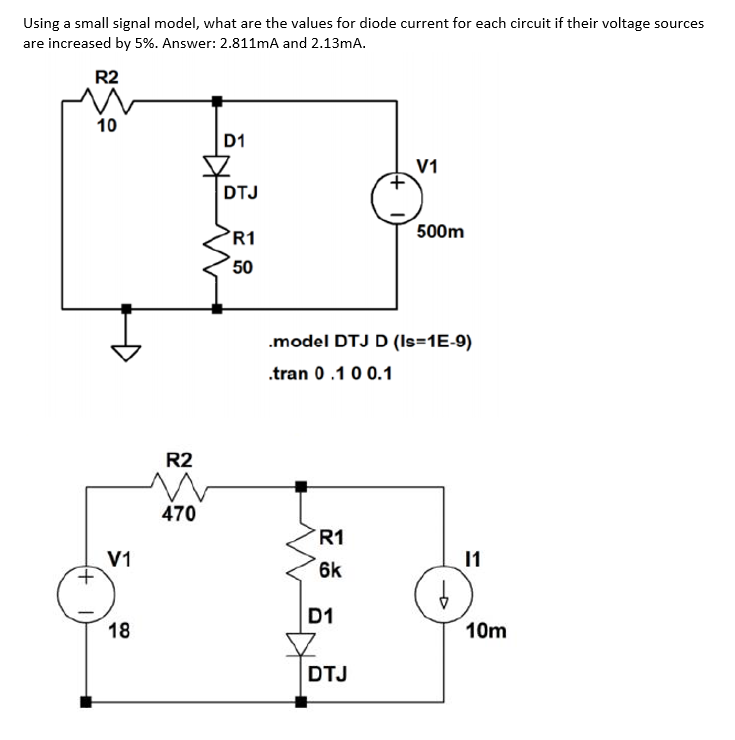 Solved Using a small signal model, what are the values for | Chegg.com