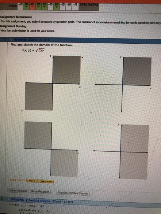 Solved Find And Sketch The Domain Of The Function F X Y