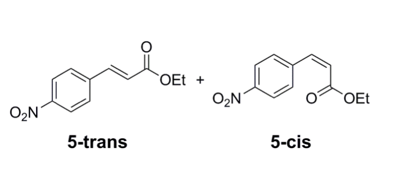 Solved OEt + O2N OET O2N 5-trans - 5-cis | Chegg.com