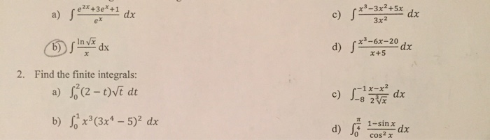 Solved Find the finite integrals: integral^2 _ 0 (2 - t) | Chegg.com