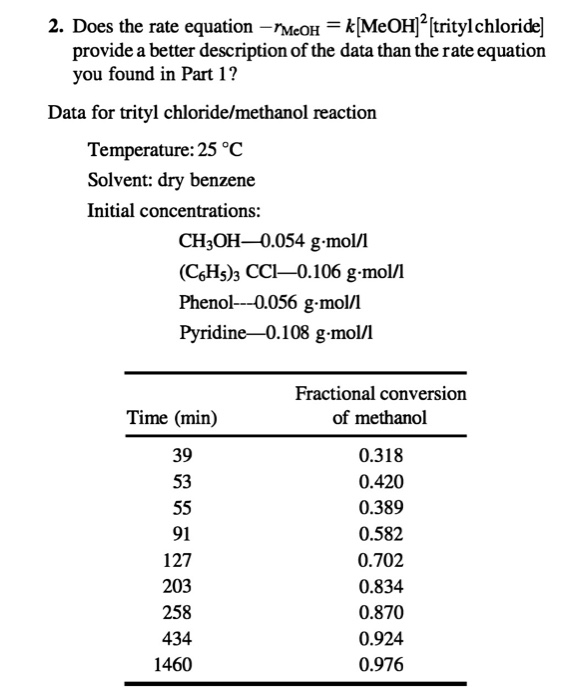 Solved Problem 6-46 (Level 2) The reaction of trityl | Chegg.com