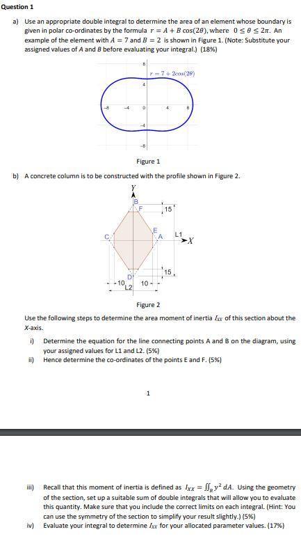 Solved Given values: A: 23 B: - 2 L1: 146 mm L2: 121 | Chegg.com