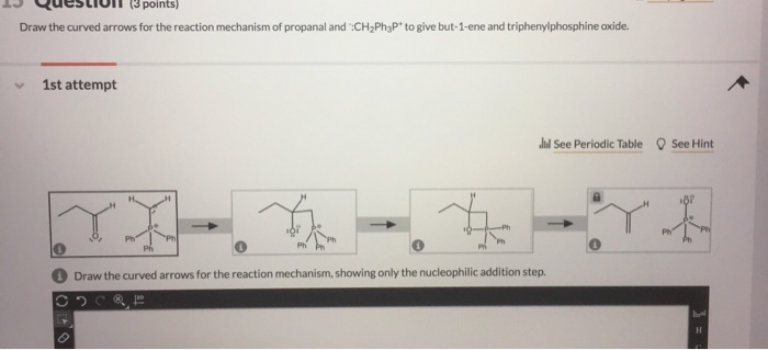 Solved uestiOTT (3points Draw the curved arrows for the | Chegg.com