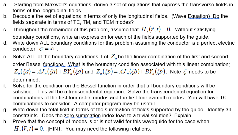 TT 1. The purpose of this problem is to study the | Chegg.com