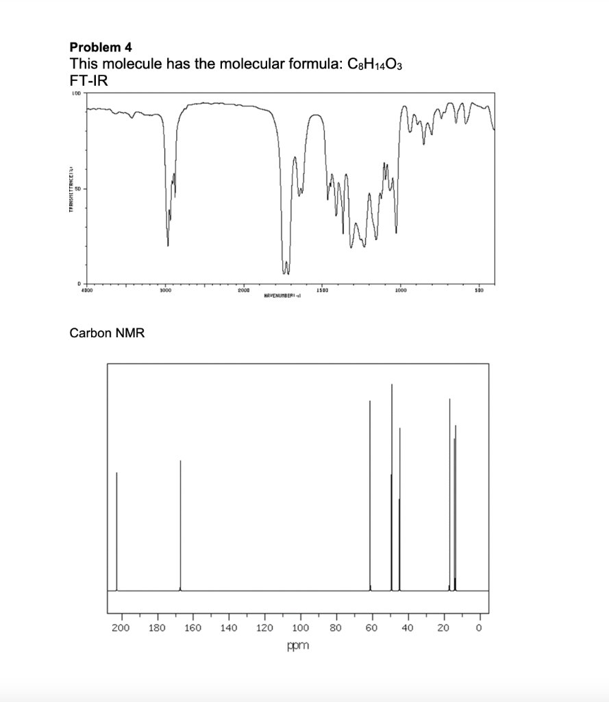 Solved Problem 4 This molecule has the molecular formula: | Chegg.com