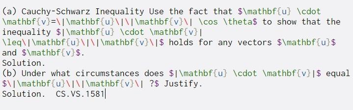 Solved (a) Cauchy-Schwarz Inequality Use the fact that | Chegg.com