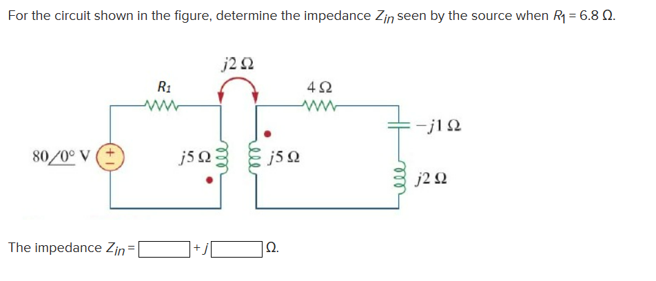Solved For the circuit shown in the figure, determine the | Chegg.com
