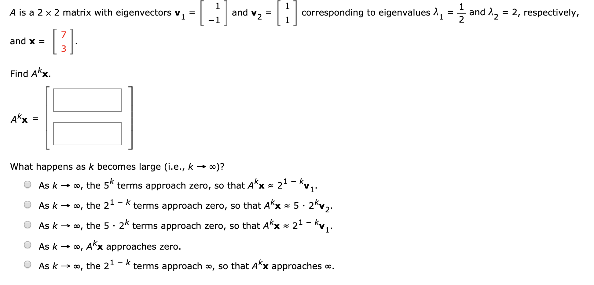 Solved Let A be a nilpotent matrix (that is, AM = O for some | Chegg.com