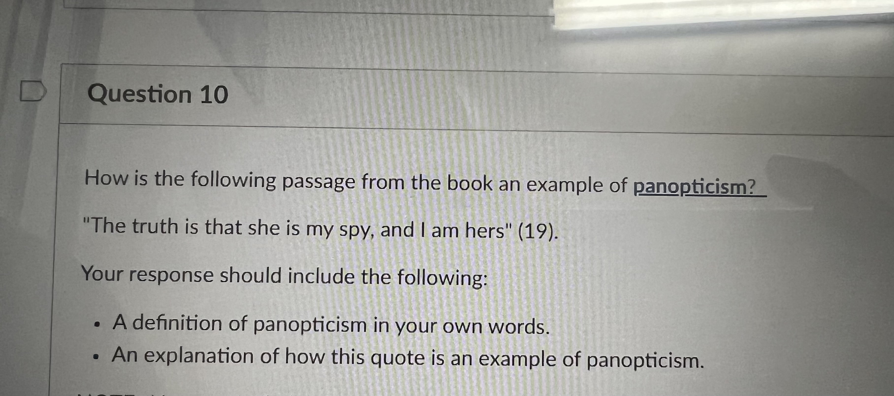 How is the following passage from the book an example | Chegg.com