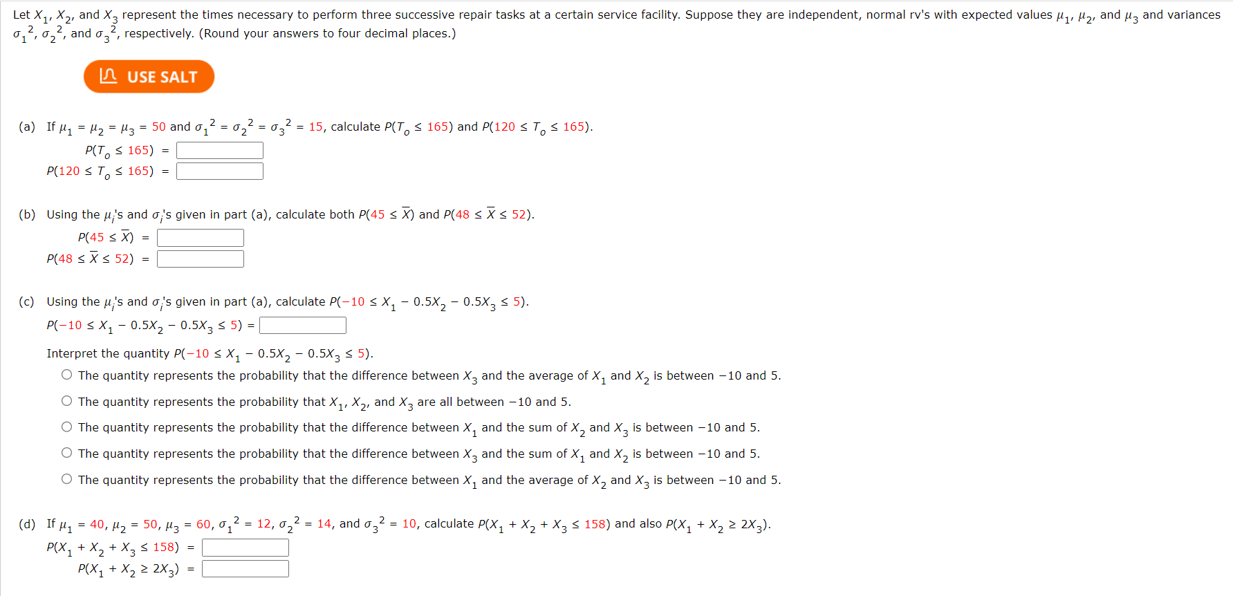 Solved σ12,σ22, and σ32, respectively. (Round your answers | Chegg.com