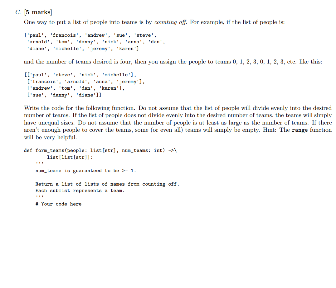 Solved B. [5 marks] In class, we wrote a program to encrypt | Chegg.com