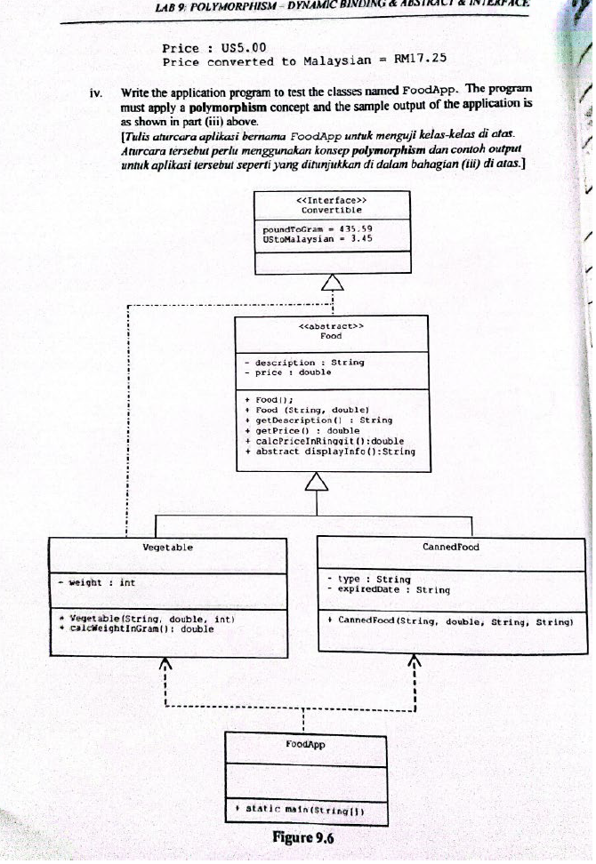 [Solved]: Refer to the following class diagram in Figure 9