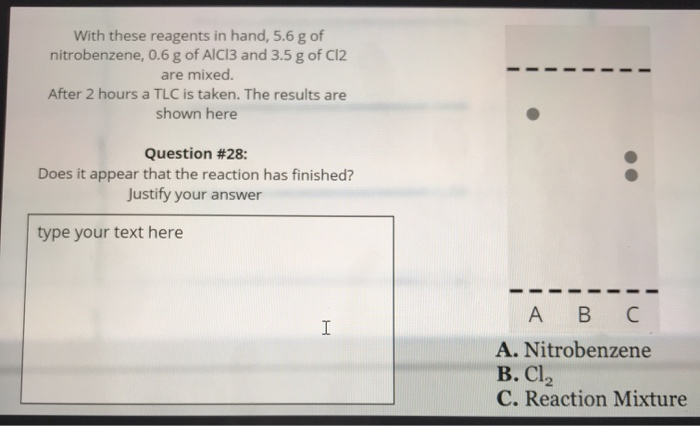Solved With these reagents in hand, 5.6 g of nitrobenzene, | Chegg.com