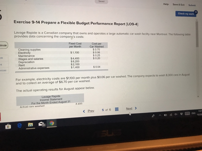 Solved Saved Help Save & Exit Submit Check my work Exercise | Chegg.com