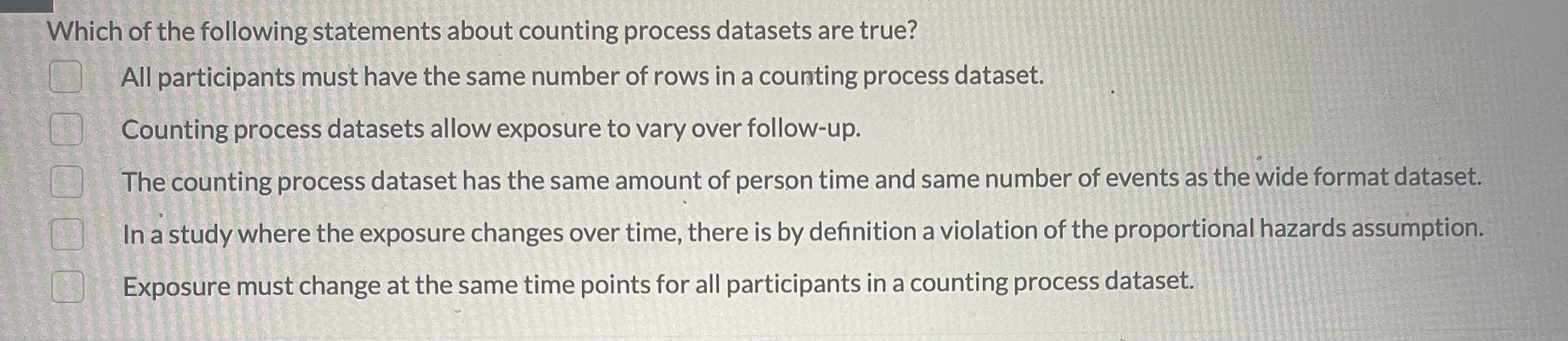 Solved Which of the following statements about counting | Chegg.com