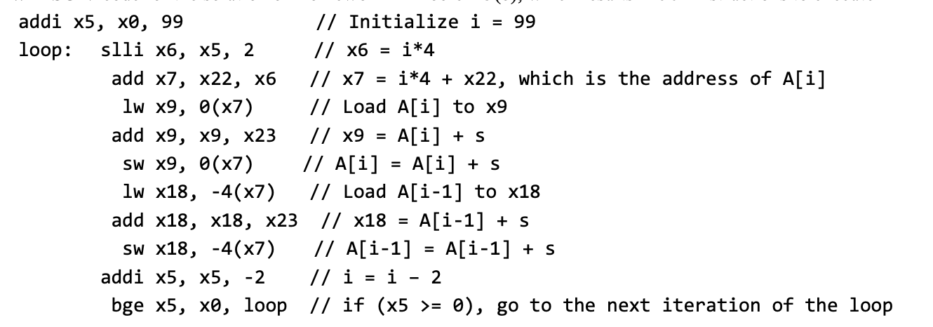 Solved language: risc-v, please answer both parts below If | Chegg.com