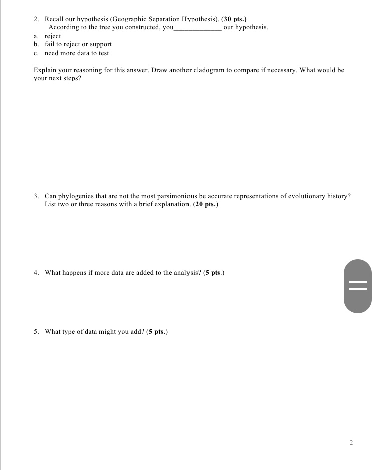 Solved Character matrix: The following is a character matrix | Chegg.com