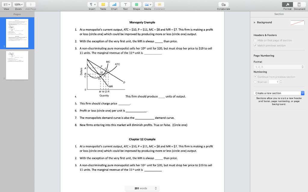 Solved 125% Zoom T Insert . Chart T Text = Media Comment | Chegg.com