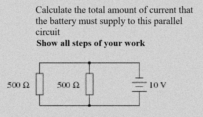 Solved Calculate the total amount of current that the | Chegg.com