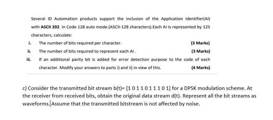 Solved Several ID Automation products support the inclusion | Chegg.com
