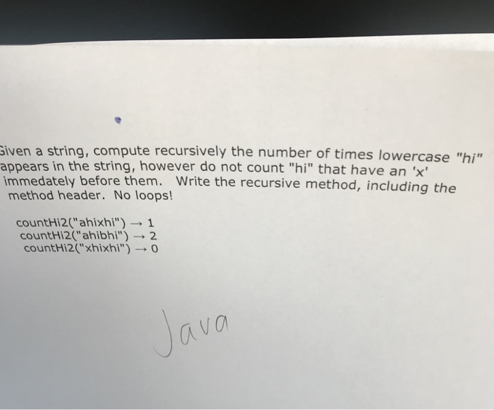 Solved iven a string, compute recursively the number of | Chegg.com