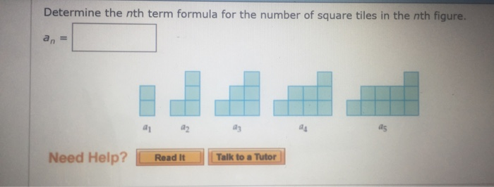 Solved Determine the nth term formula for the number of | Chegg.com