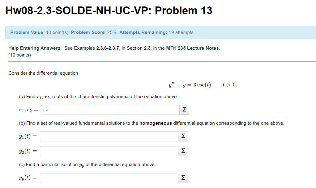 Solved Hw08-2.3-SOLDE-NH-UC-VP: Problem 13 Problem Value: 10 | Chegg.com