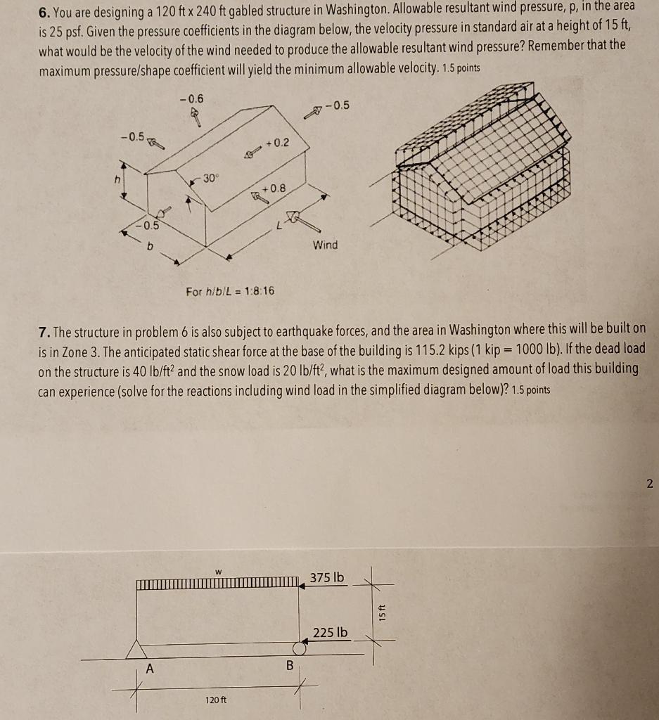 Solved the structure in problem 6 is also subject to | Chegg.com