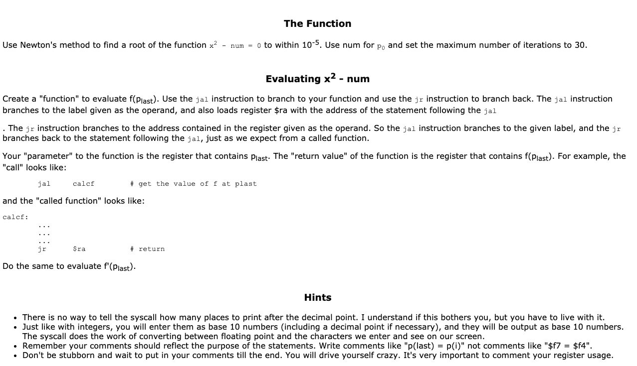 Solved Newton's Method (also know as the Newton-Raphson | Chegg.com