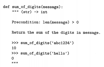 Solved def sum_of_digits (message): " (str) -> int | Chegg.com