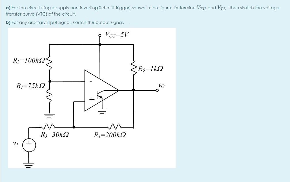 Solved a) For the circuit (single-supply non-inverting | Chegg.com