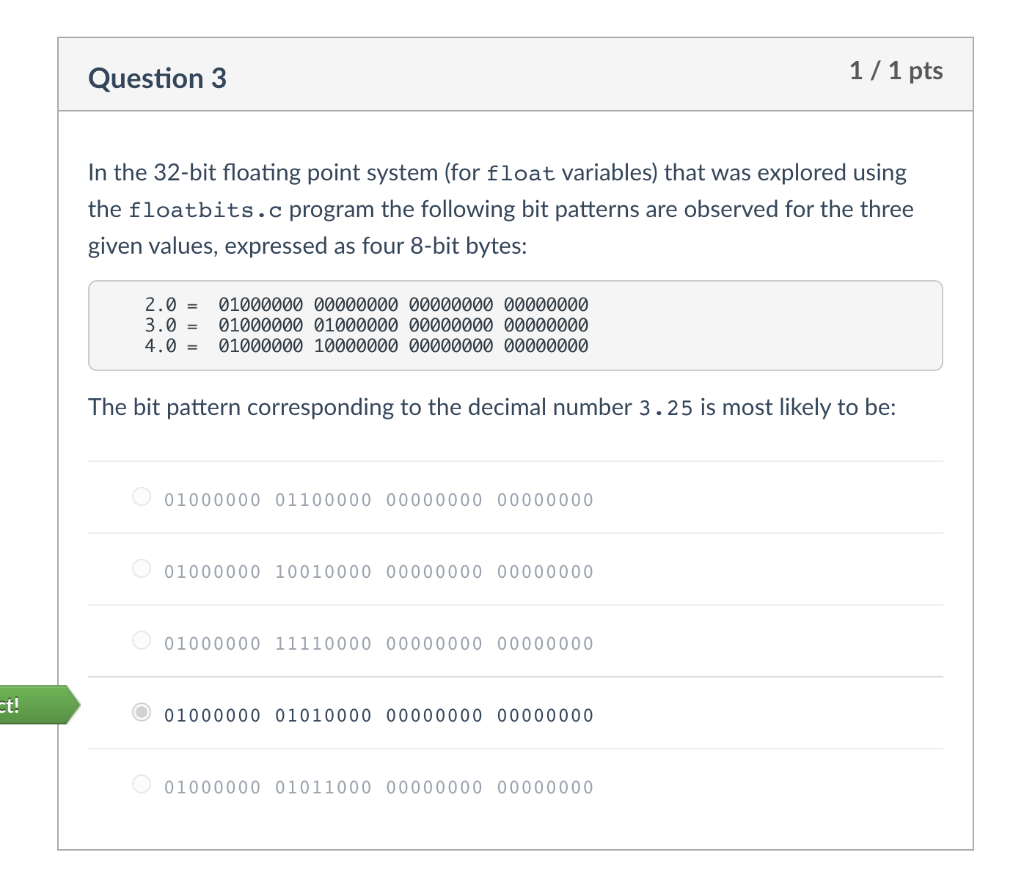 Solved Question 2 0 / 1 pts Suppose that 8-bit two's | Chegg.com