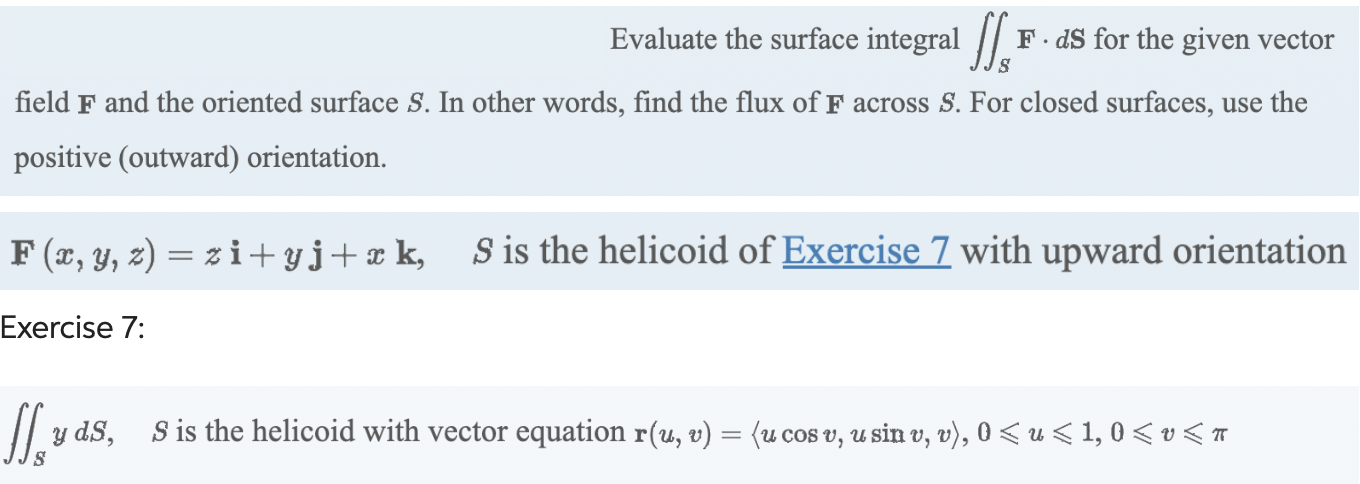 Solved Evaluate the surface integral ∬SF⋅dS for the given | Chegg.com