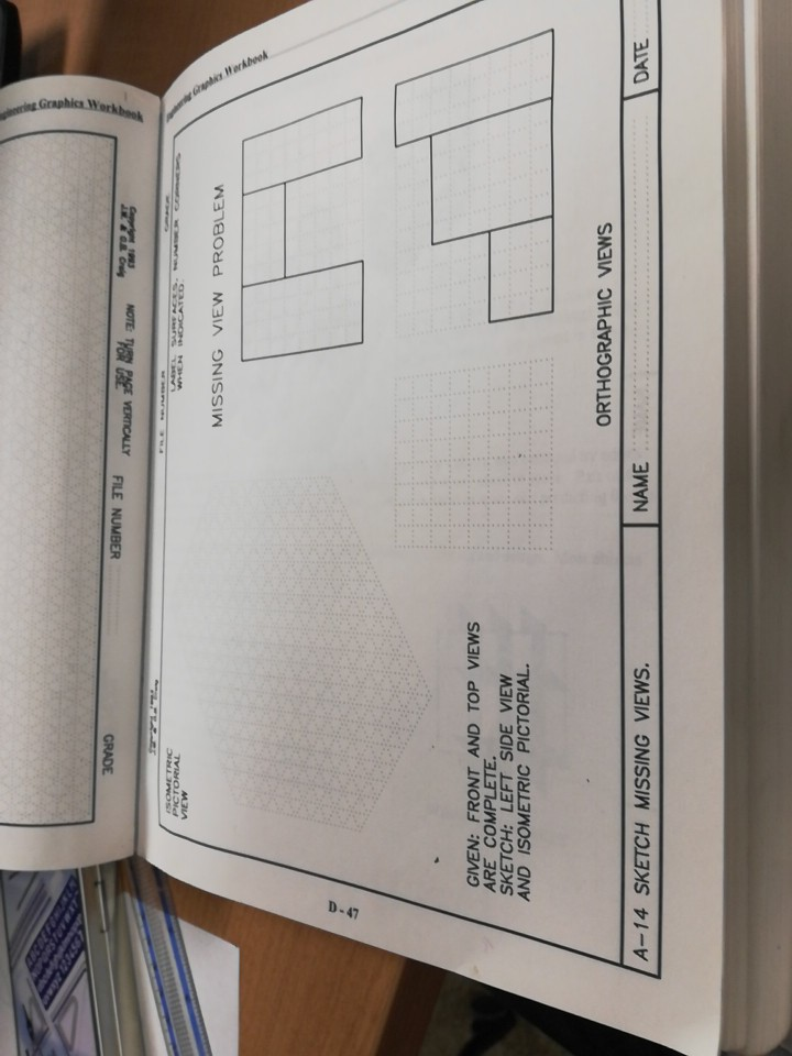 Solved using the miter lines technique sketch the left side | Chegg.com