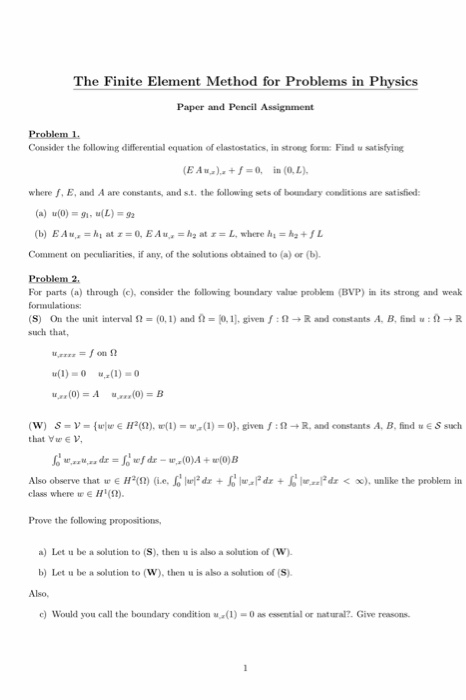 The Finite Element Method for Problems in Physics | Chegg.com