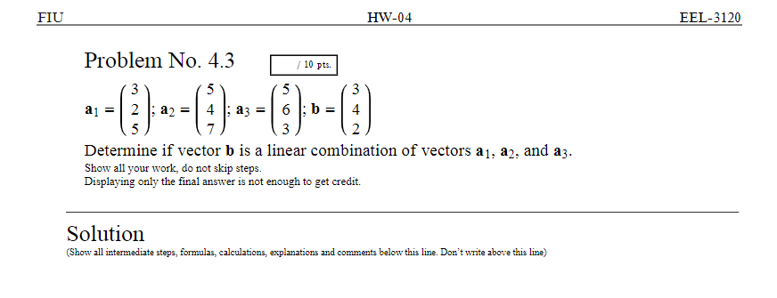 Solved Problem No. 4.3 | Chegg.com