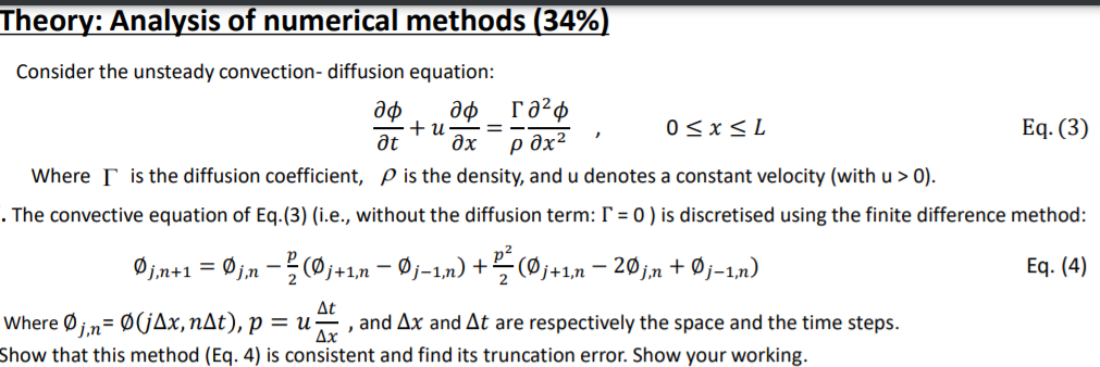 Theory Analysis Of Numerical Methods 34 Consider