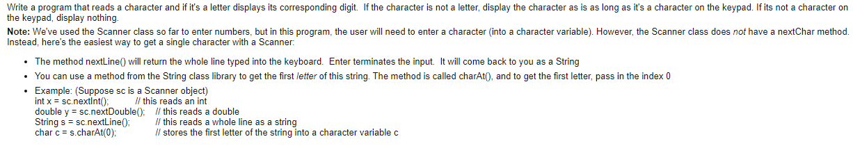 Solved II would like help with this prompt for my Java | Chegg.com
