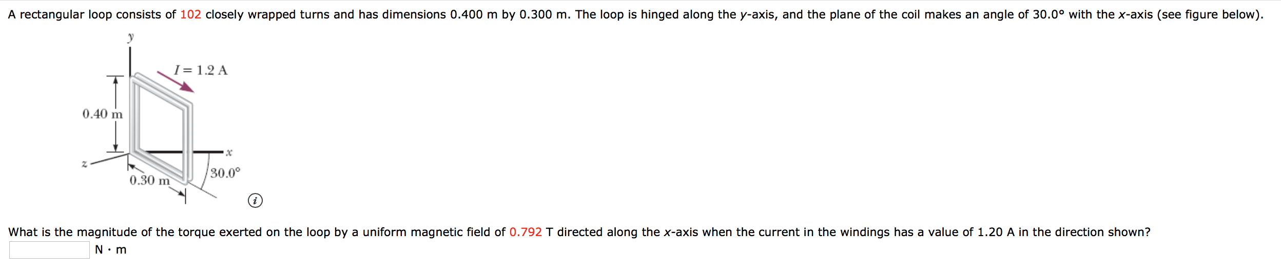 Solved A rectangular loop consists of 102 closely wrapped | Chegg.com