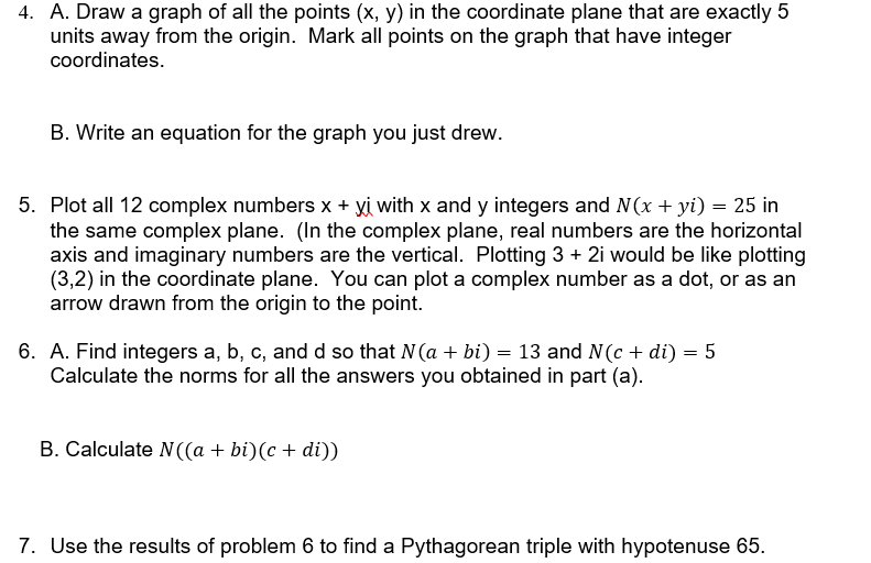 Solved 4. A. Draw a graph of all the points (x, y) in the | Chegg.com