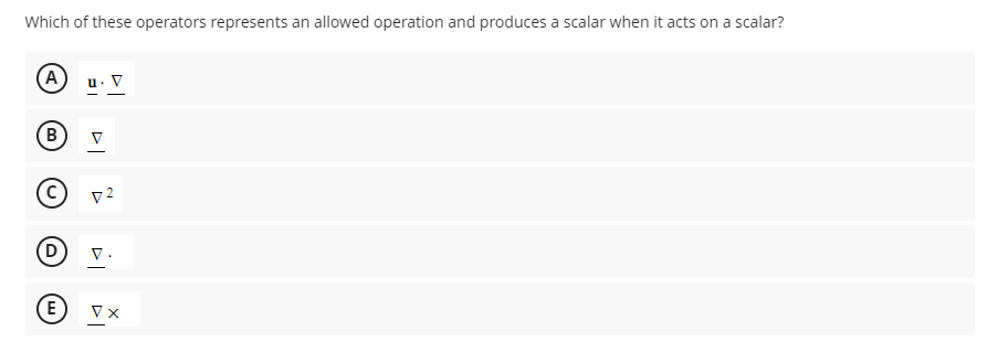 Solved Which of these operators represents an allowed | Chegg.com