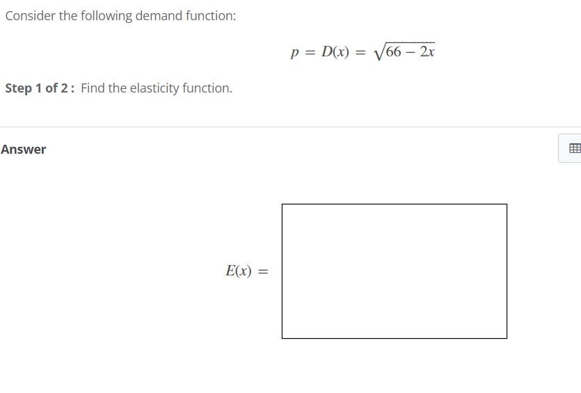 Solved Step 2 Find the value of x that maximizes the | Chegg.com