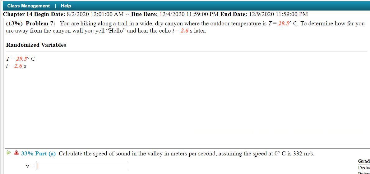 Solved Class Management | Help Chapter 14 Begin Date: | Chegg.com