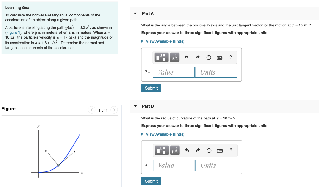 Solved Learning Goal: Part A = 10 m ? To calculate the | Chegg.com