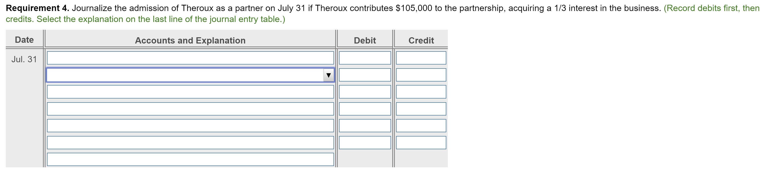 Solved Data tableCash Howell, Capital Howell, Withdrawals | Chegg.com
