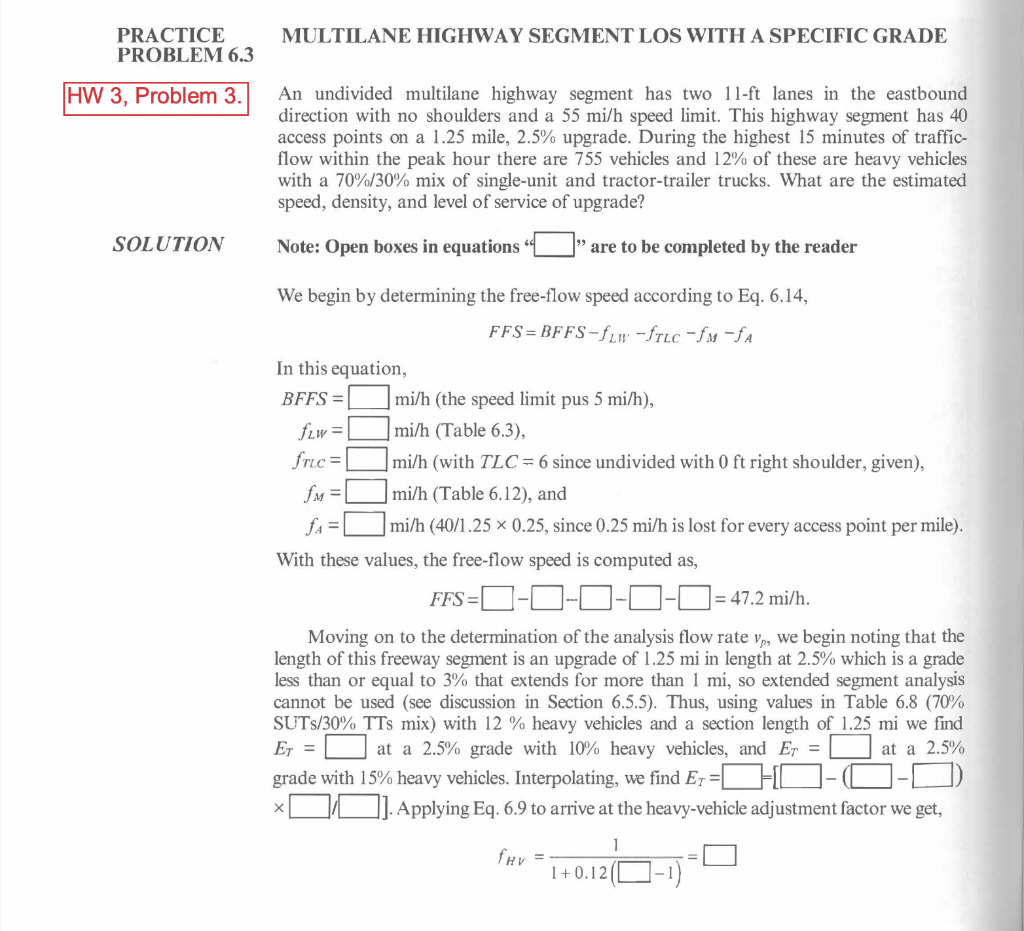 Solved An undivided multilane highway segment has two 11-ft | Chegg.com
