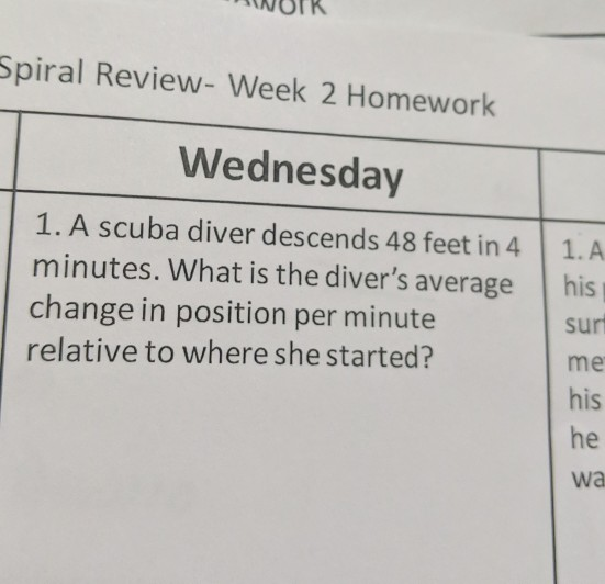 Solved WETK Spiral Review - Week 2 Homework Wednesday 1. A | Chegg.com