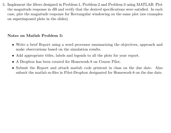 Solved l. Using the windowing functions discussed in class, | Chegg.com